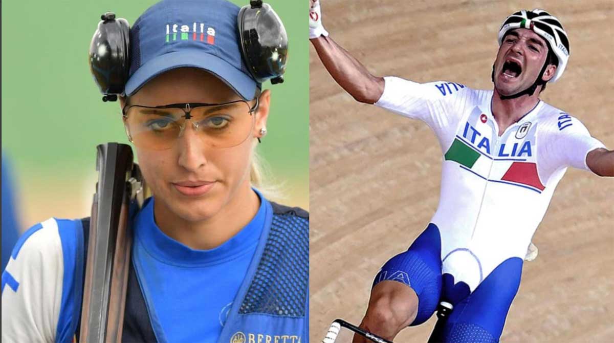Olimpiadi 2021, il ciclista Elia Viviani e la tiratrice Jessica Rossi ...